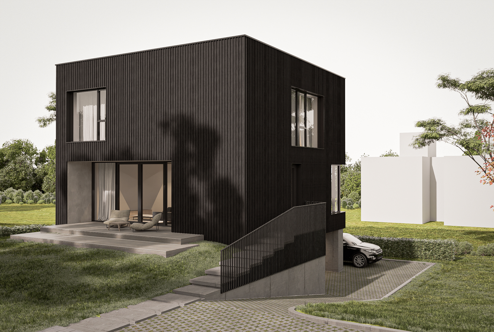 Individualus namo projektas GYVENAMASIS NAMAS KAUNE P01